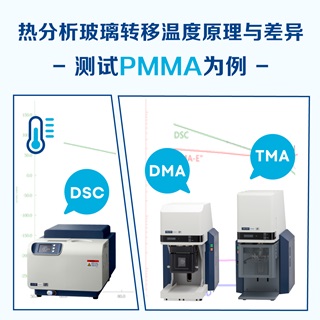 热分析-DMA 三种热分析仪器测试玻璃转移温度Tg的原理与差异-DSC/TMA/DMA测试PMMA为例-雄迈电子科技｜TechMax Technical Group